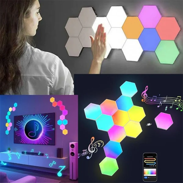 Smart Hexagon lights (6 pièces) – Agagaming